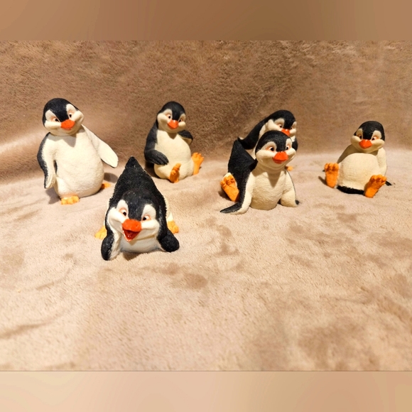 Source Unknown | Holiday | Summit Collection Resin Penguin Figurines 6 ...